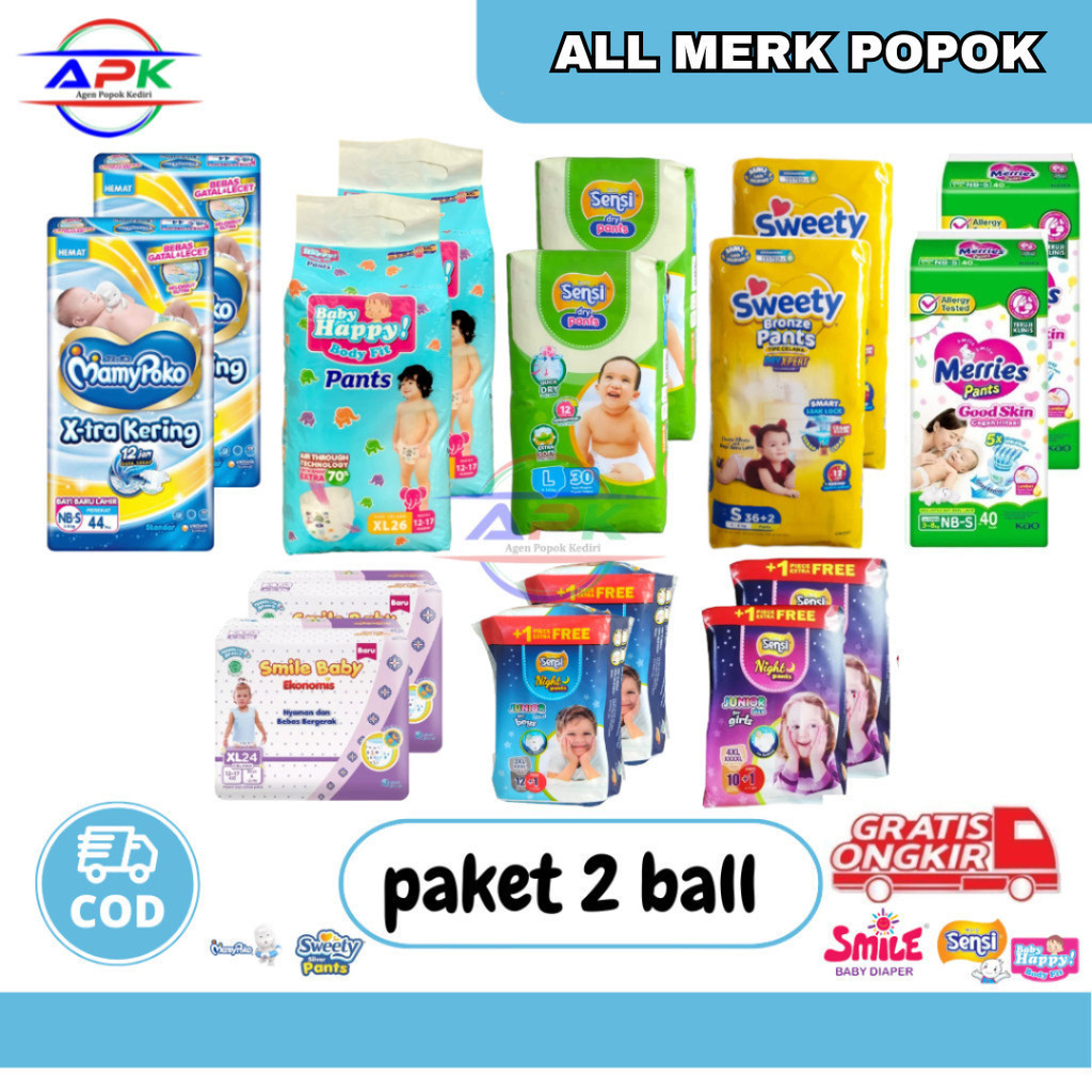 Jual MAMYPOKO POPOK BAYI ALL MERK PAKET 2 BALL APK | Shopee Indonesia