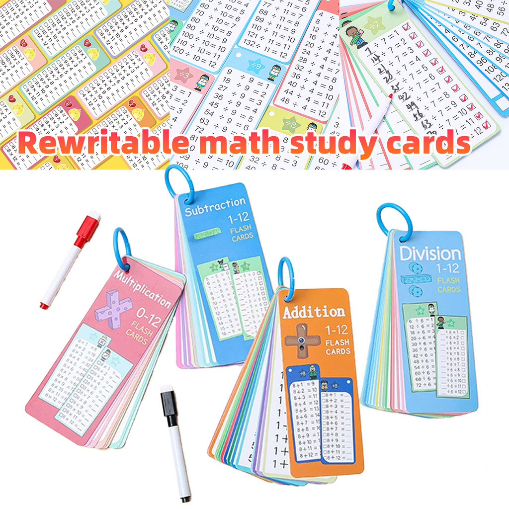 Jual Flashcard perkalian Kartu Tabel Matematika Perkalian Flash ...
