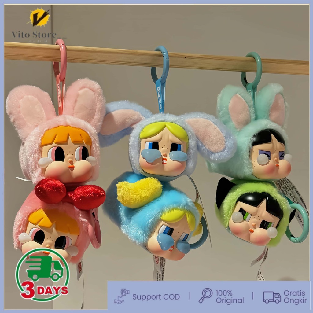 Jual CRY BABY Power puff Girls Gantungan Kunci tas Boneka keychain ppg ...