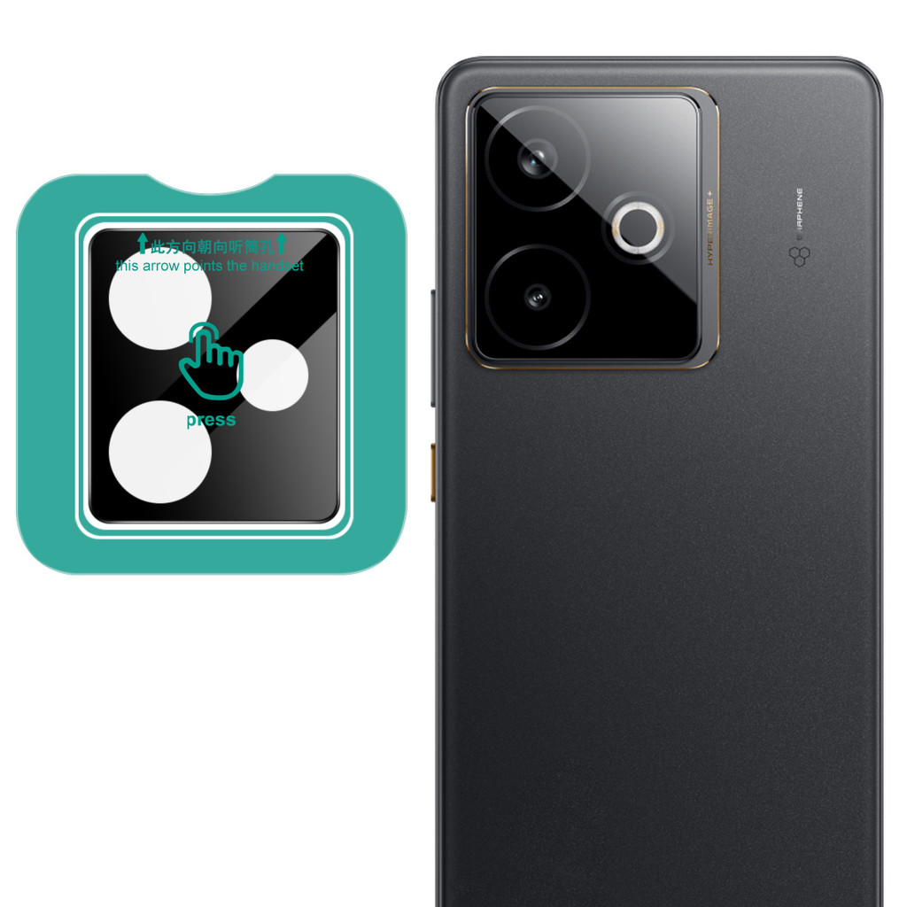 Jual For Realme GT7 5G Lens Glass IMAK Black Version Lens Film Glass ...