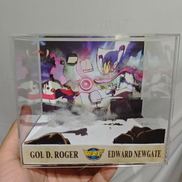 Jual KYKY Diorama Cube Display Figure WCF One Piece Gol D. Roger Vs ...