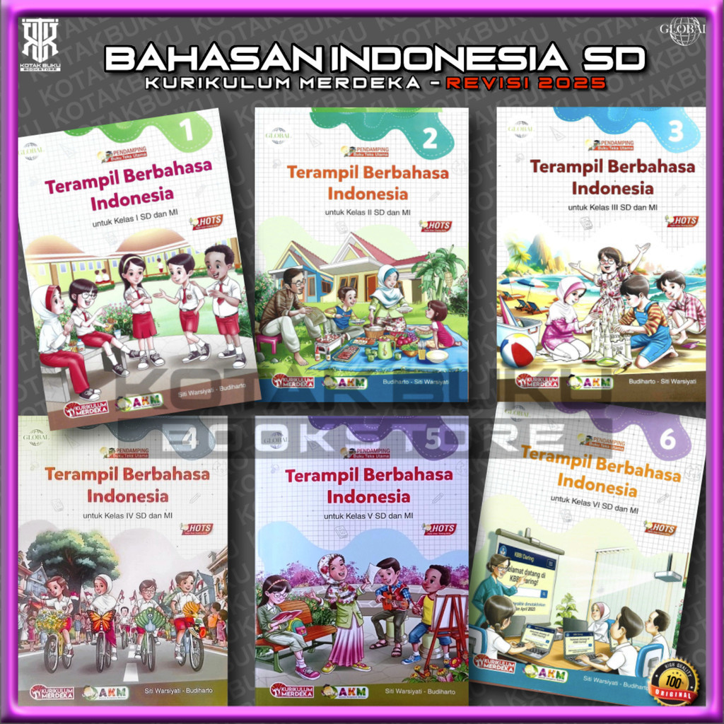 Jual Buku Bahasa Indonesia Kelas 1 2 3 4 5 6 SD / Kurikulum Merdeka / Bahasa Indonesia SD ...