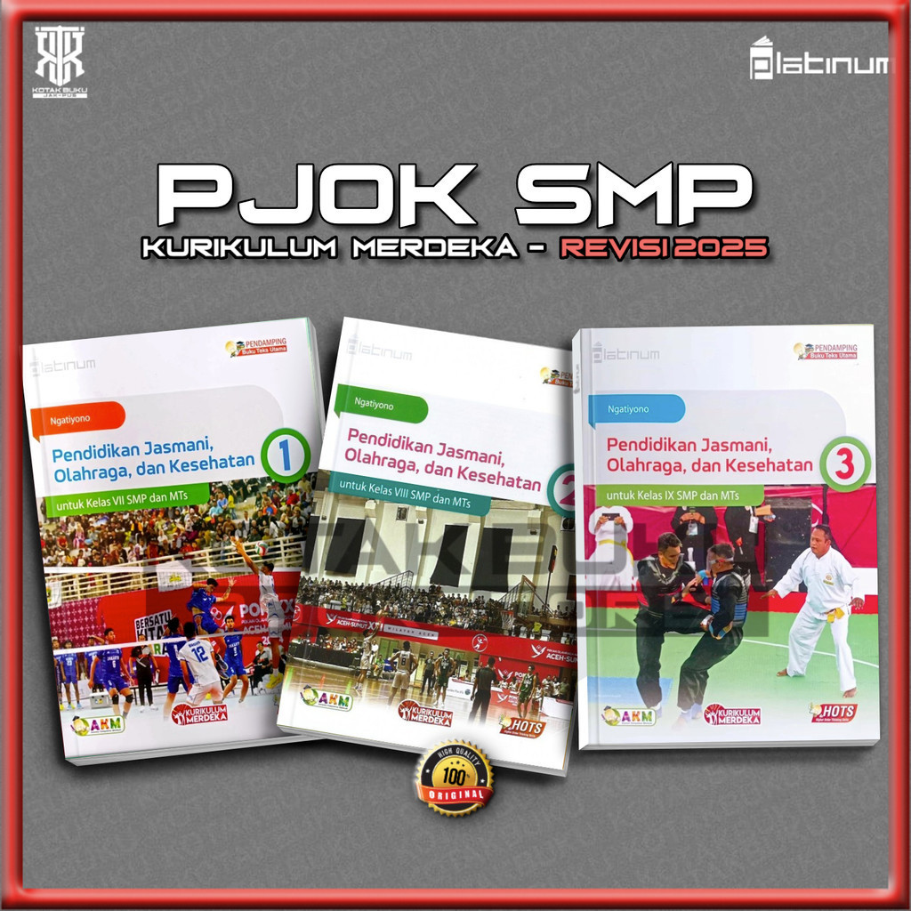 Jual Buku PJOK Kelas 7 8 9 Kurikulum Merdeka / PJOK SMP / Platinum / Revisi | Shopee Indonesia