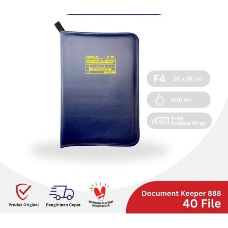 Jual Topla Dokumen Keeper Folio Isi 40 File / Map Ijazah Clear Holder ...