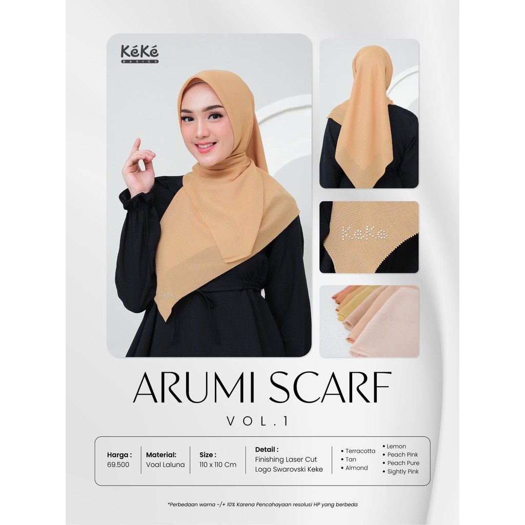 Jual Gallery Muslim Bandung Scraf Polos Segiempat Hs Hj Arumi Scarf Vol ...