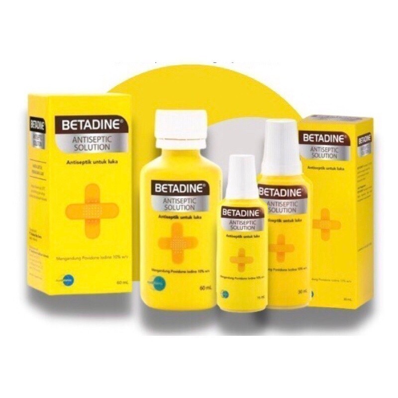 Jual Betadine Antiseptic Solution 60ml / 30ml / 15ml / Kazu Mart 2 | Shopee Indonesia