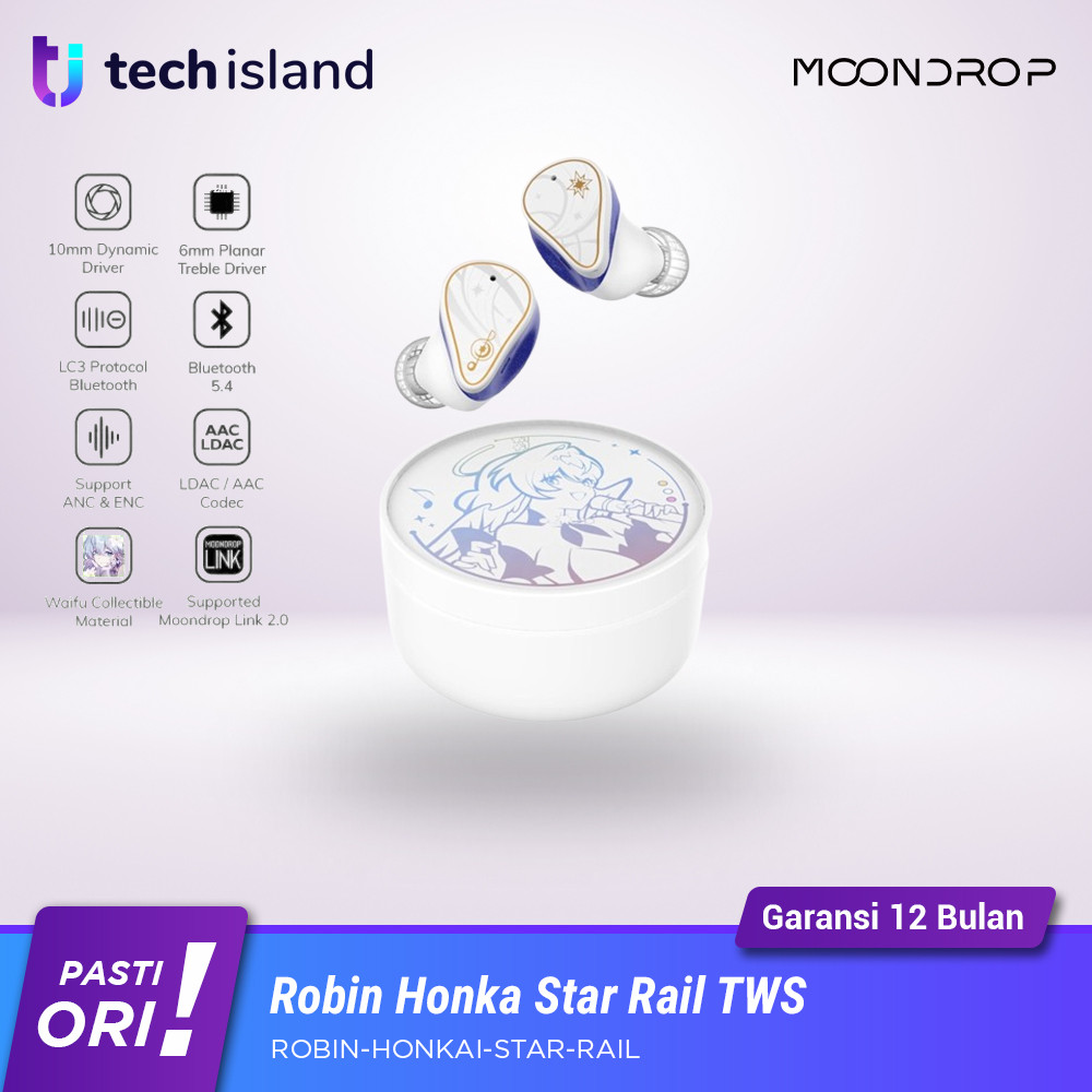 Jual Moondrop x Honkai Star Rail ROBIN Limited Edition True Wireless TWS Earbud | Shopee Indonesia