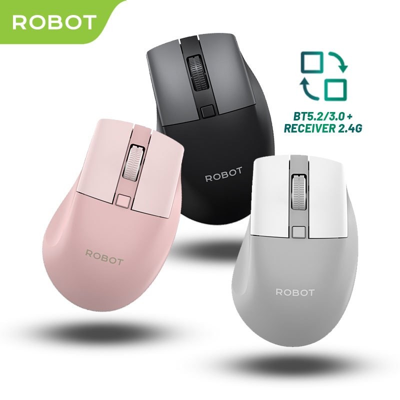 Jual ROBOT Mouse Wireless Silent Click USB Bluetooth PC Laptop Komputer ...