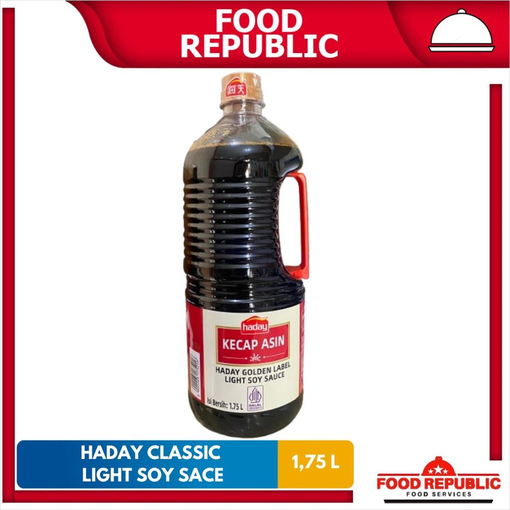 Jual Haday Light Soy Sauce 1.75 Ltr Kecap Asin Golden Label HaiTian ...