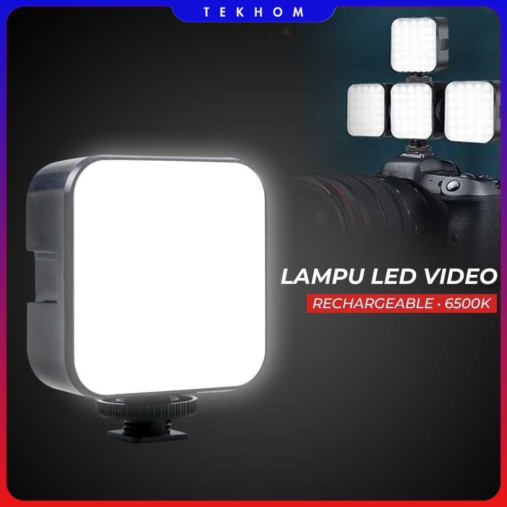 Jual Lampu LED Video Light Smartphone Rechargeable 6500K - W56 | Shopee ...