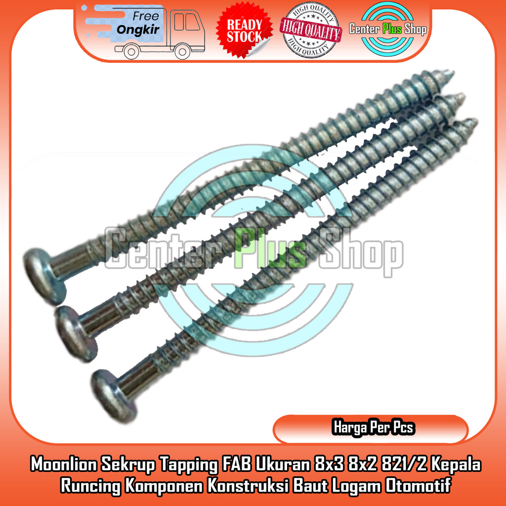 Jual Moonlion Sekrup Tapping FAB 8x3 8x2 8x2½ Per Pcs Kepala Tajam ...