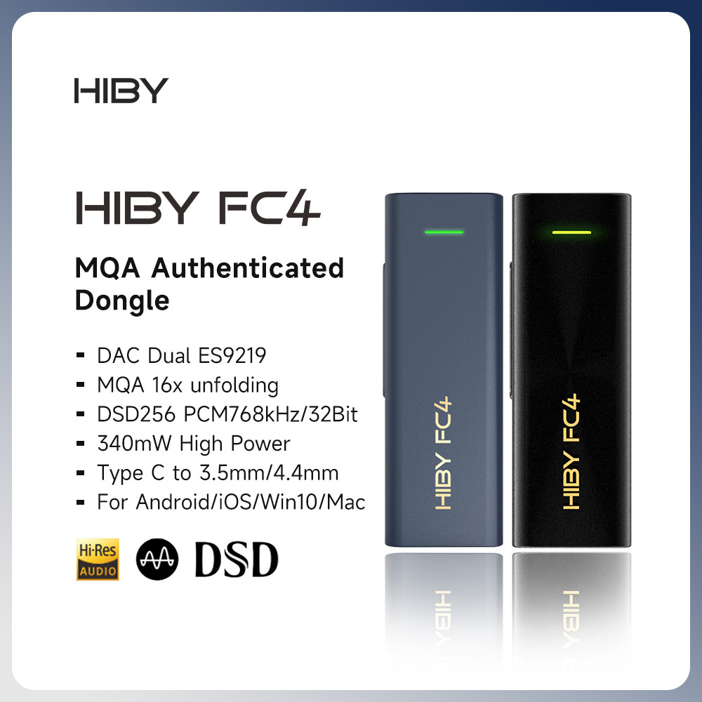 Jual HiBy FC4 MQA 16X Dongle Type C USB DAC Auo HiFi Decoder Headphone ...