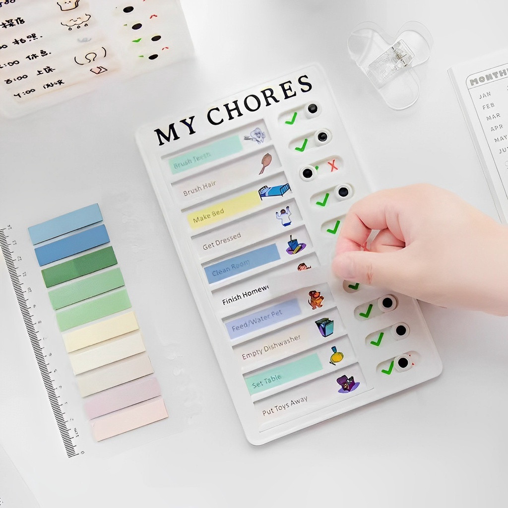 Jual Papan checklist My Chores Papan to do list jadwal belajar daily ...