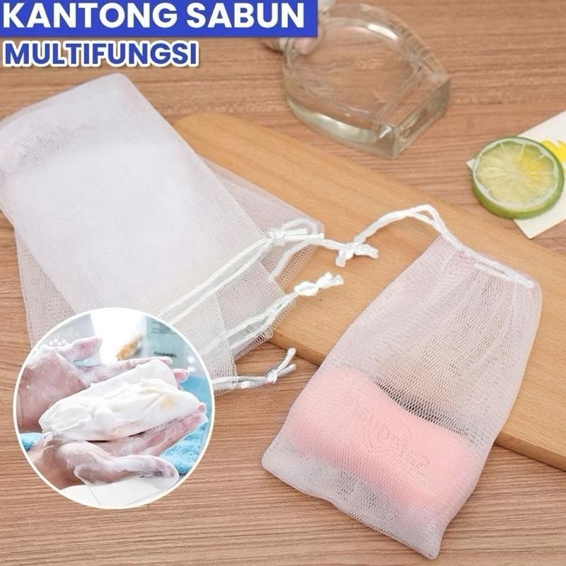 Jual [PB] KANTONG JARING TEMPAT SABUN BATANG PEMBUAT BUSA MANDI Tempat ...