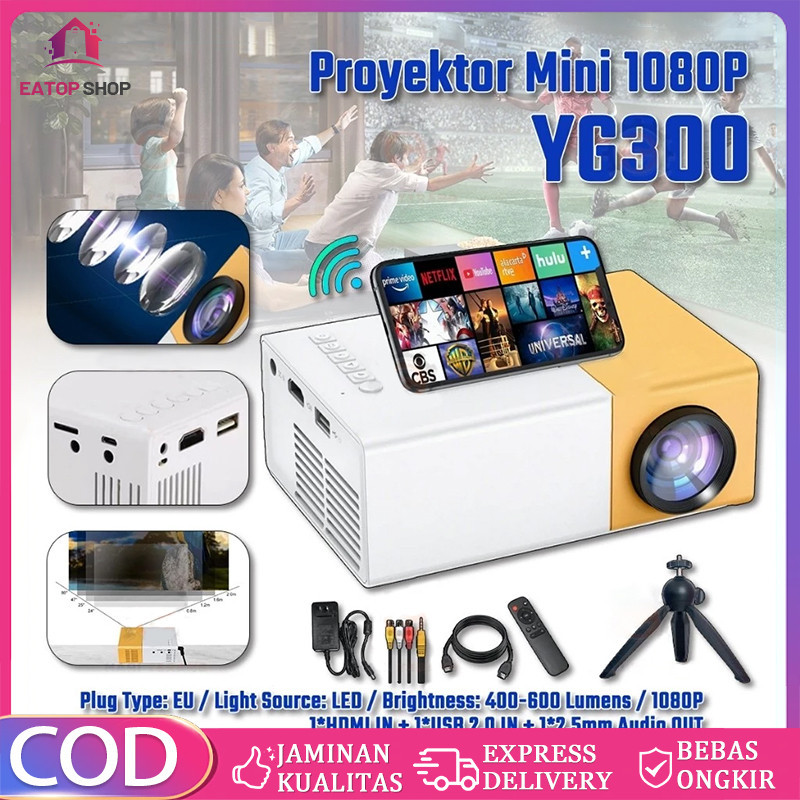 Jual Proyektor Mini YG300 Portable Led Mini Proyektor Hp Mini Home ...