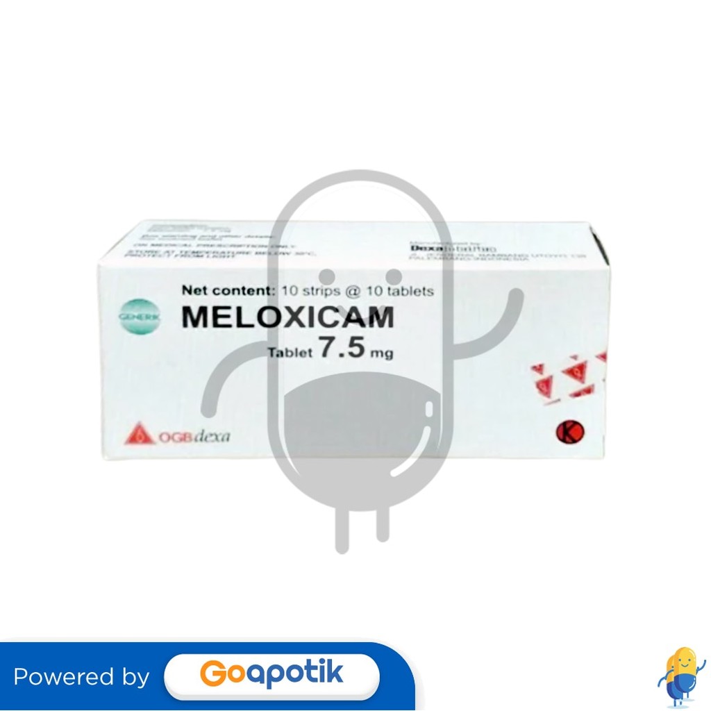 Jual Meloxicam Ogb Dexa Medica 7.5 Mg Box 100 Tablet / Anti Nyeri ...
