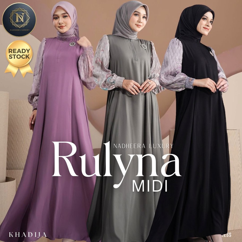 Jual RULYNA MIDI DRESS NADHEERA LUXURY | Shopee Indonesia