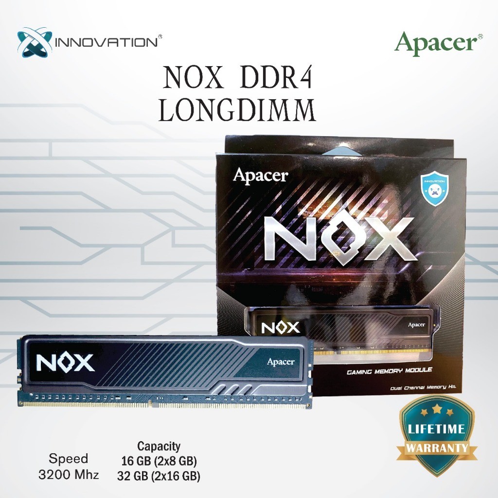 Jual Memory Apacer NOX DDR4 PC25600 3200Mhz 16GB (2x8GB) RAM | Shopee ...