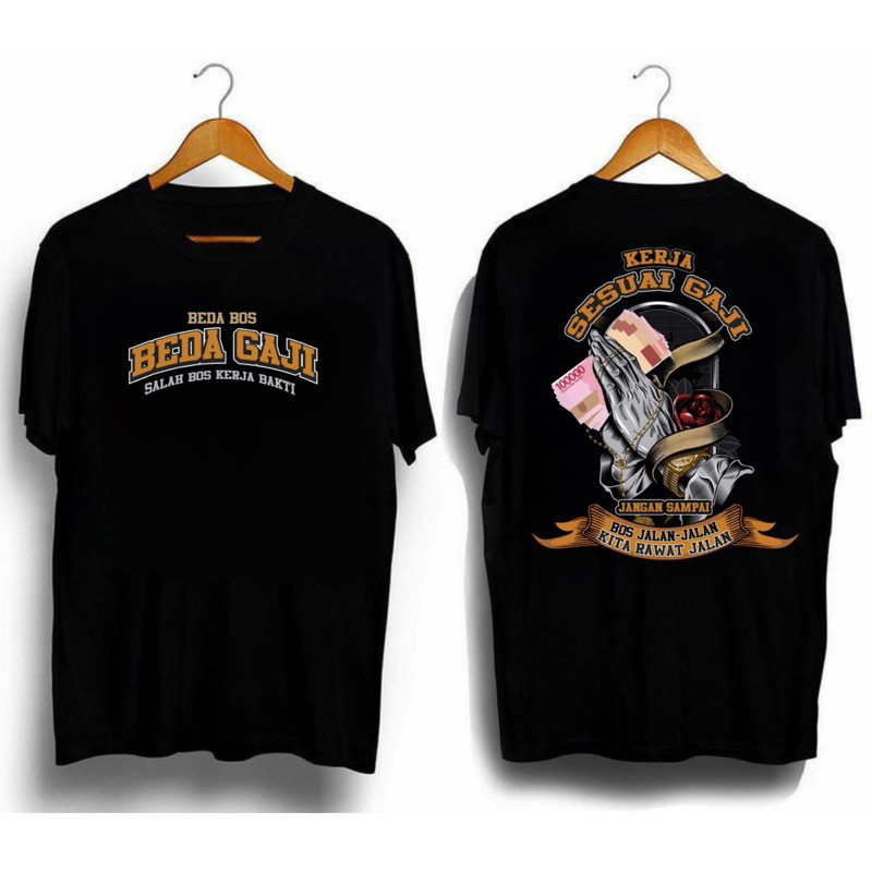 Jual Kaos Beda Bos Beda Gaji Kerja Sesuai Gaji V3 Baju Pejuang Rupiah ...