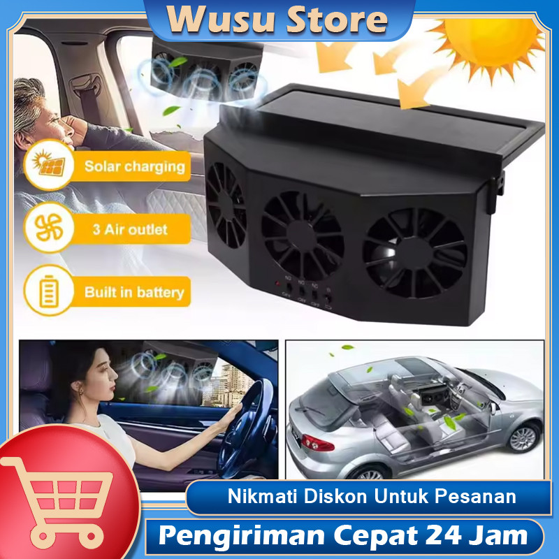 Jual Solar Powered Fan Cooler Kipas Angin Exhaust Tenaga Surya Mobil ...