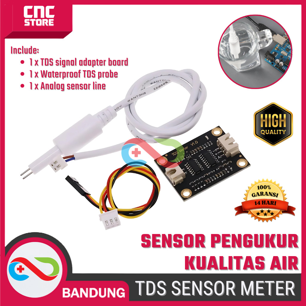 Jual TDS Sensor Meter V1.0 – Sensor Pengukur Kualitas Air untuk Arduino UNO R3 | Shopee Indonesia