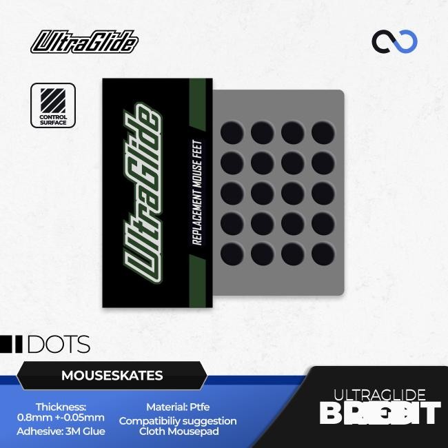 Jual Meow Gaming Gear UltraGlide Blight Dots Universal Mouse Feet ...