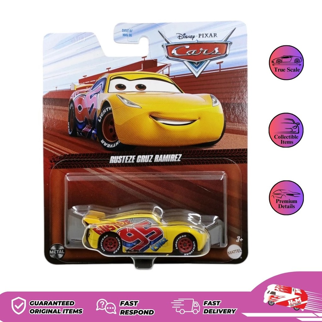 Jual Diecast Cars Disney Pixar Rusteze Cruz Ramirez - Mattel - DXV29 | Shopee Indonesia