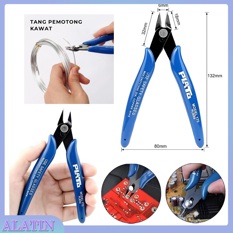 Jual Tang Potong Kawat Kabel Wire Cutter Nipper Mini Piler Tank / Plier ...