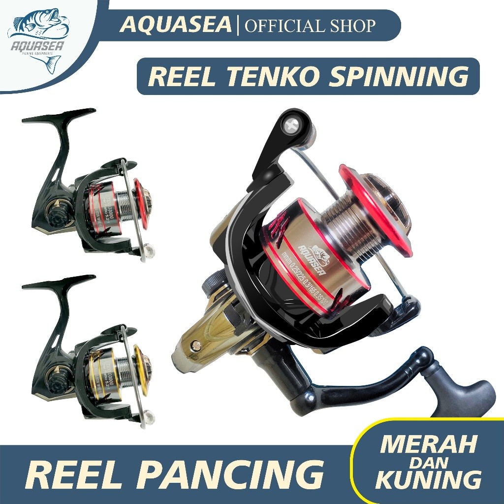 Jual AQUASEA Reel Pancing Tenko Spinning Katrol Kerekan Aluminium Reel ...