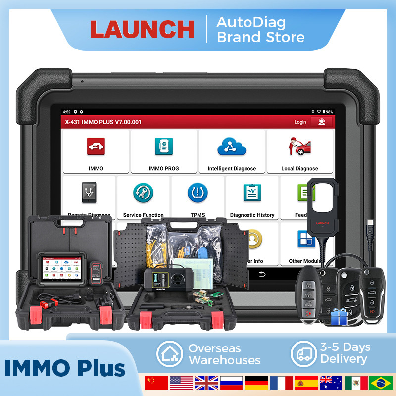 Jual LAUNCH X431 IMMO Plus Car Key Programmer Programming Tool Automotive Diagnostic Scanner ...