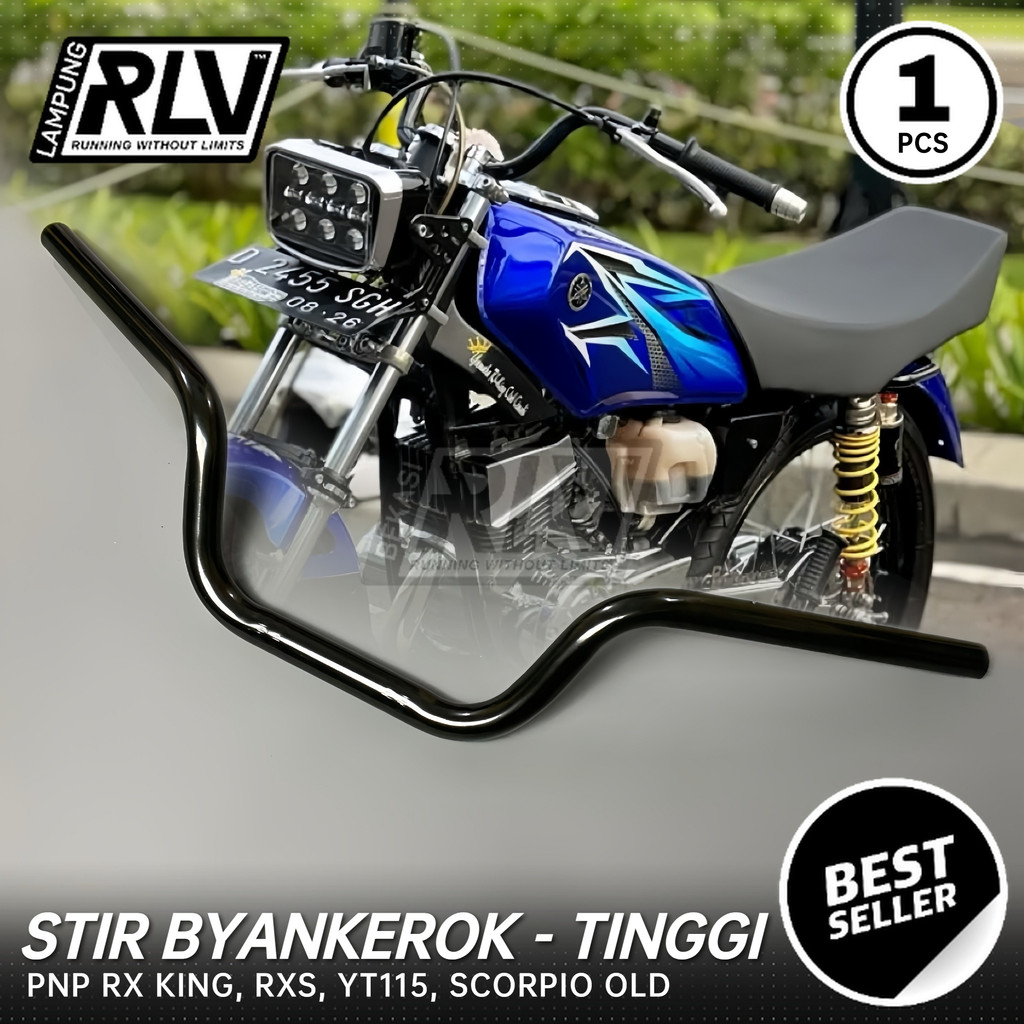 Jual STANG STIR TINGGI RX KING RXKING HITAM BANDUNG STYLE BYANKEROK ...