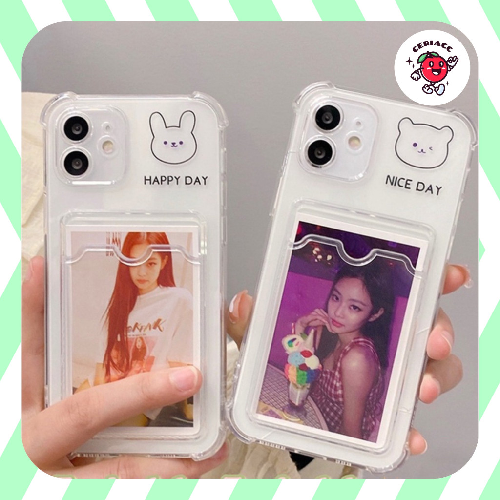 Jual PRINTING Transparant CARD CASE for samsung a16 a50s a30s a50 S21 ...