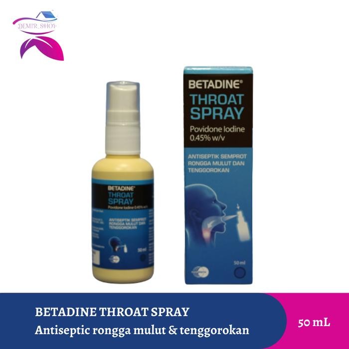 Jual Betadine Throat Spray 50 ml Untuk Sakit Tekak | Shopee Indonesia
