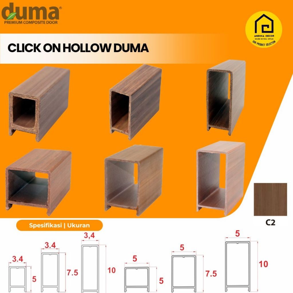 Jual DUMA COH WPC Click On Hollow | All Varian | Panel Dinding / Plafon ...