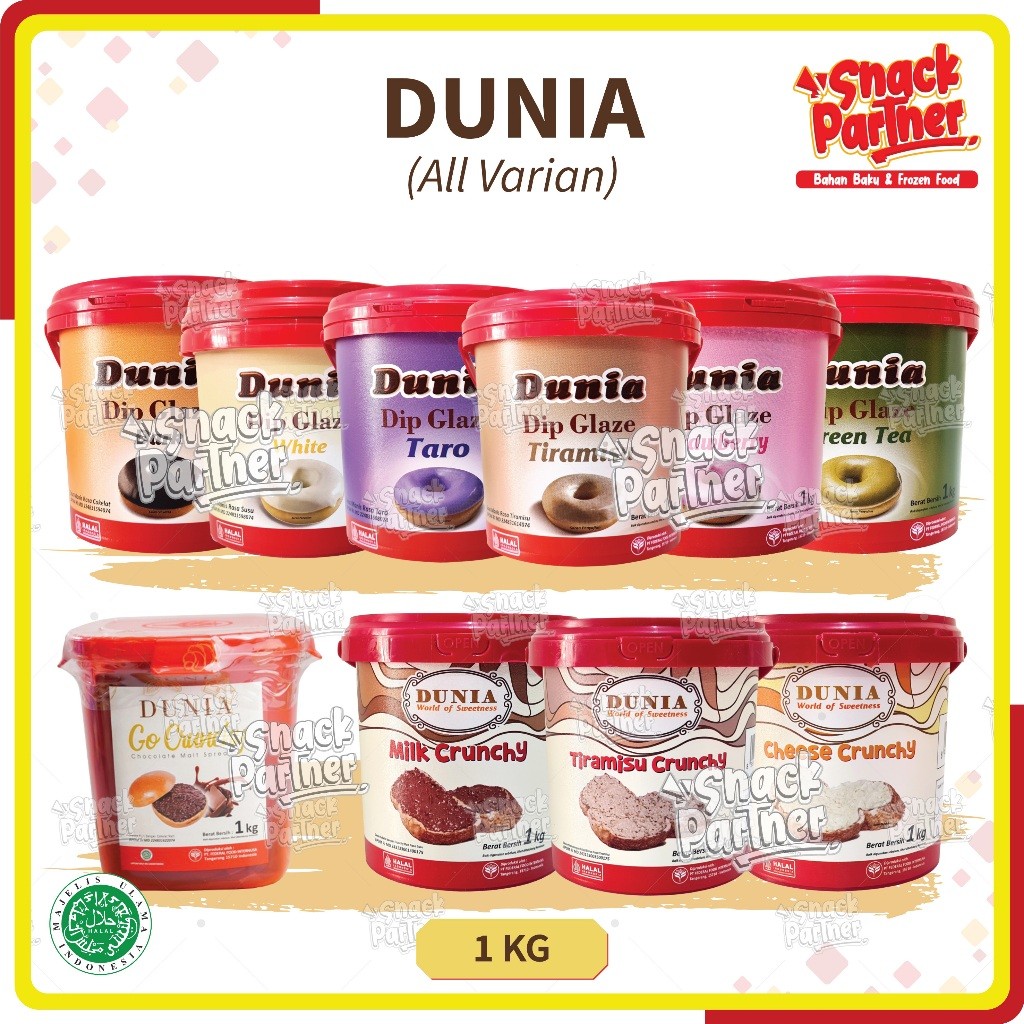 Jual DUNIA GO DIP GLAZE ECO | SPREAD 1 KG - Topping Selai Donat Roti ...