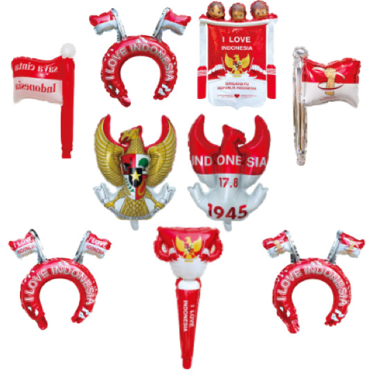 Jual Balon foil tema Indonesia 17 Agustusan Balon Supporter Sepak Bola ...