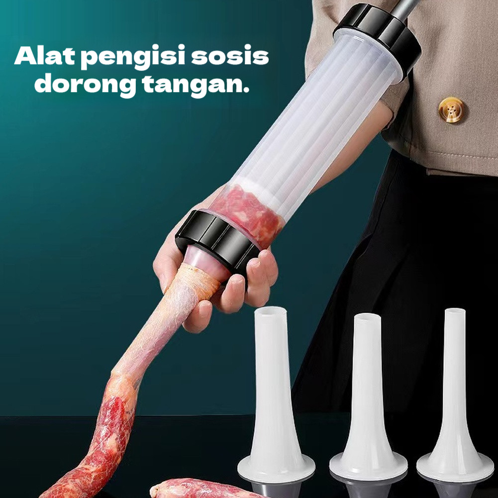 Jual MS ALAT CETAK PENGISI PEMBUAT SOSIS MANUAL PLASTIK HOME MADE 3 ...