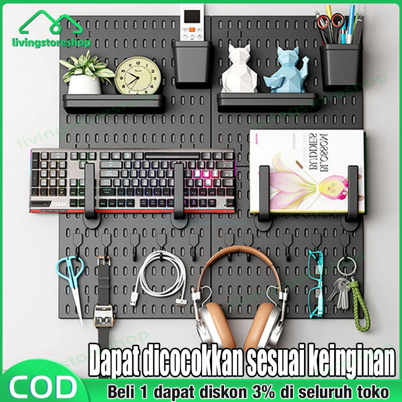Jual Pegboard Dinding Dengan Gantungan Multifungsi Pegboard Papan ...