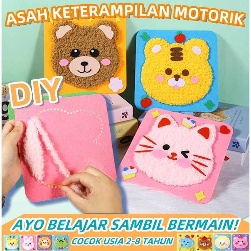 Jual DIY Merajut Benang untuk Anak,Menjahit Dasar untuk Anak 2+ Tahun ...