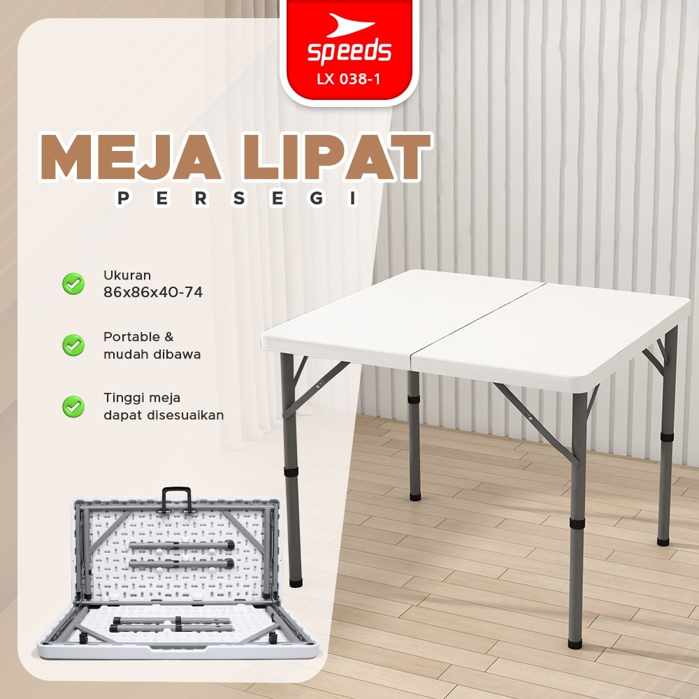 Jual SPEEDS Meja Lipat Plastik Indoor Outdoor Piknik Pameran Serbaguna ...
