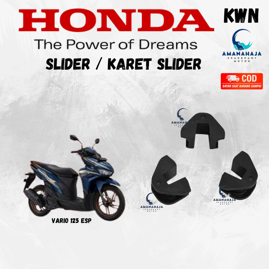 Jual (GARANSI) ORI KARET SLIDER RUMAH ROLLER VARIO 125 ESP (KWN) | SPAREPART ORIGINAL SUKU ...