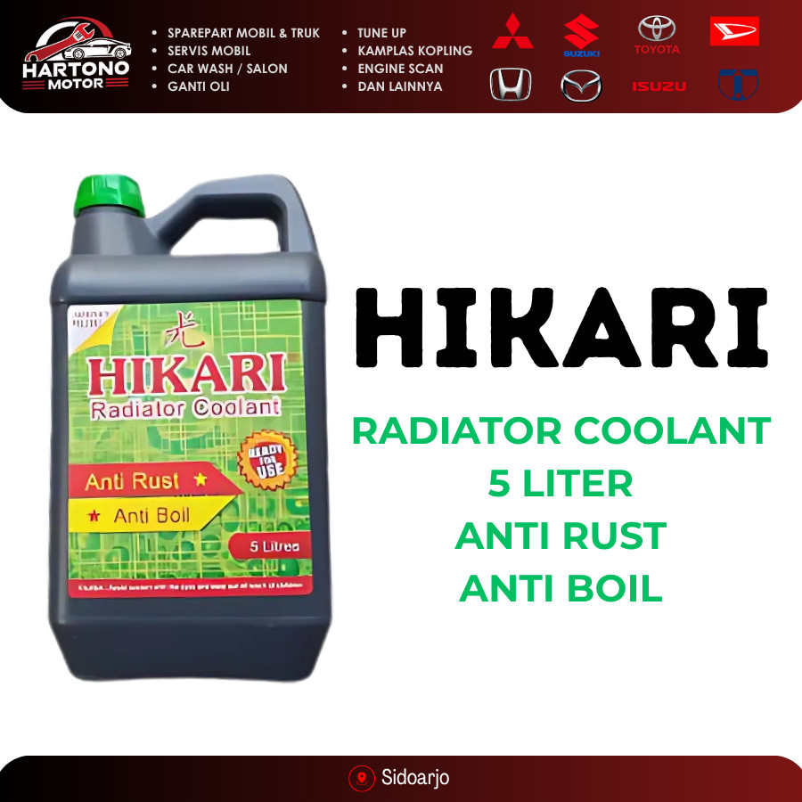 Jual HIKARI RADIATOR COOLANT 5 LITER UNIVERSAL | Shopee Indonesia