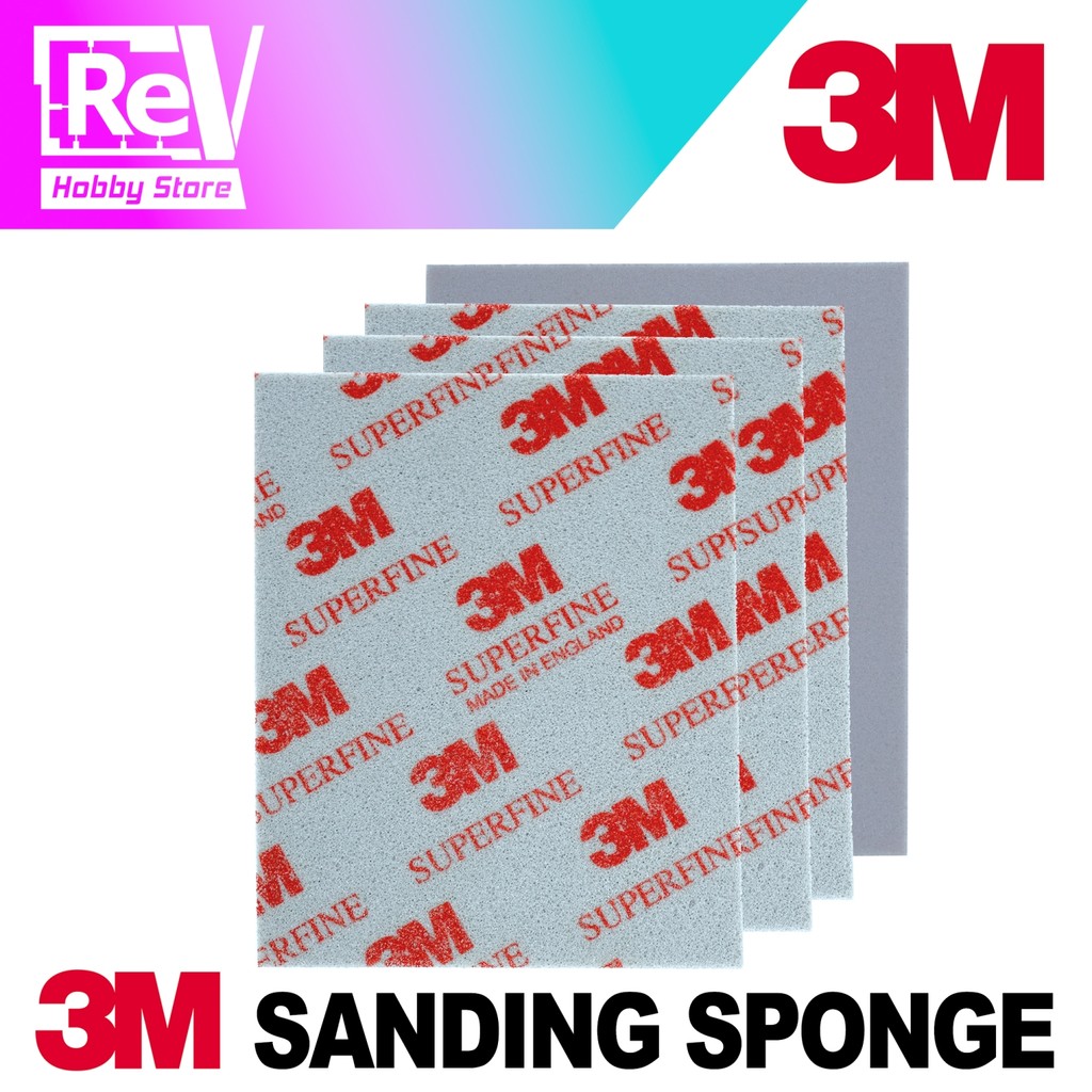 Jual SANDING SPONGE 3M SUPERFINE AMPLAS MODEL KIT GUNDAM MILITARY ...
