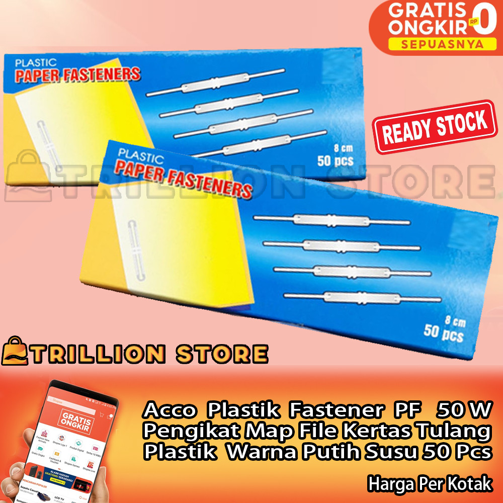 Jual JK Acco Paper Fastener Pf 50w Plastik Praktis Digunakan Penjepit ...
