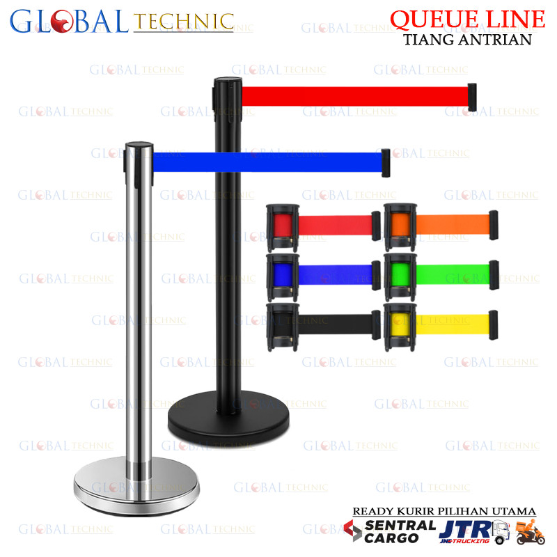 Jual Standing Barrier Queue Line / Tiang Antrian Stainless Penghalang ...