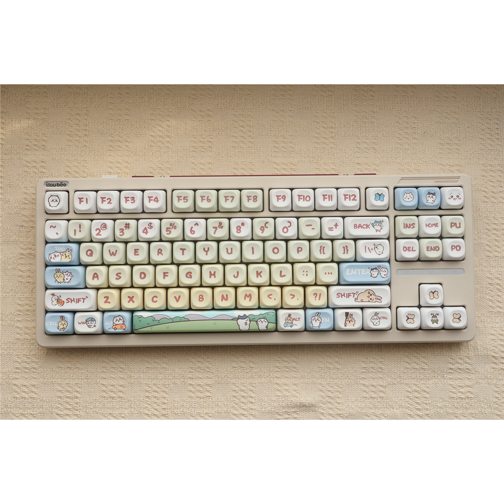 Jual 144 Keys/set Koha i Keycaps MOA Profile GMK PBT Cute Anime Keycaps ...