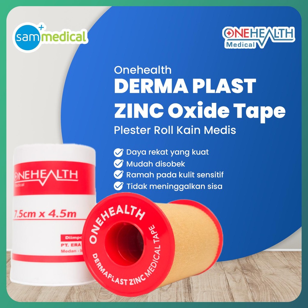Jual One Health Dermaplast Medical Zinc Oxide / Plester Luka - Satuan ...