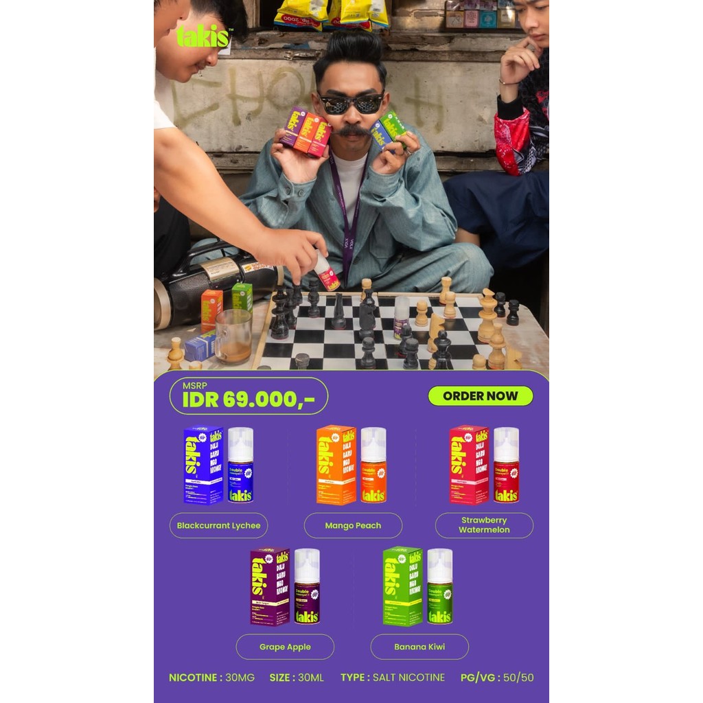 Jual Salt Nicotine Takis by VOLX 30ml 30mg | Shopee Indonesia