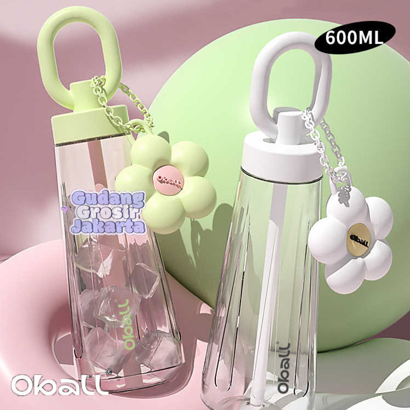 Jual OBALL GODDES TUMBLR /Botol Minum Flower 550ml Gantungan Bunga Lucu ...