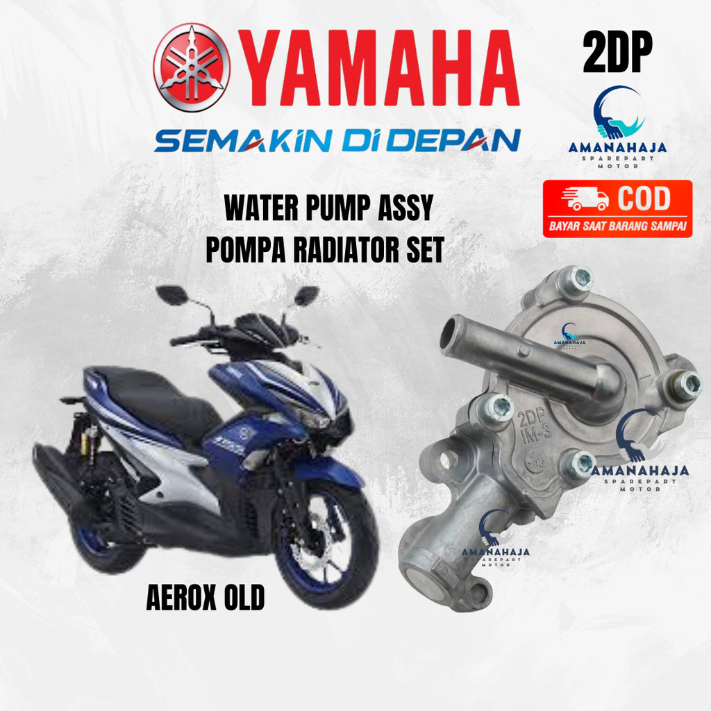 Jual (GARANSI) ORI WATER PUMP ASSY POMPA RADIATOR SET AEROX OLD (2DP ...